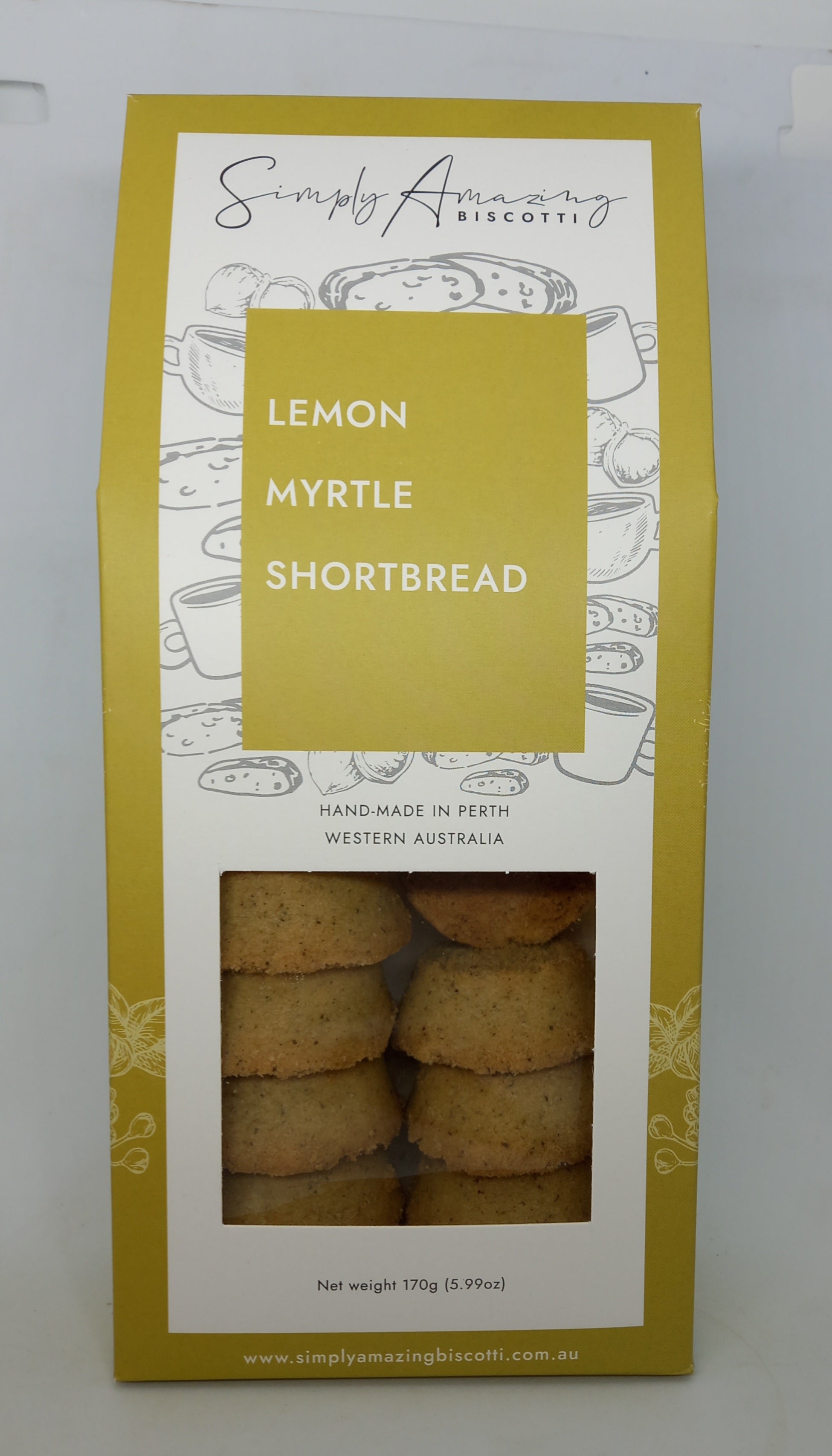 LEMON MYRTLE SHORTBREAD – SIMPLY AMAZING BISCOTTI